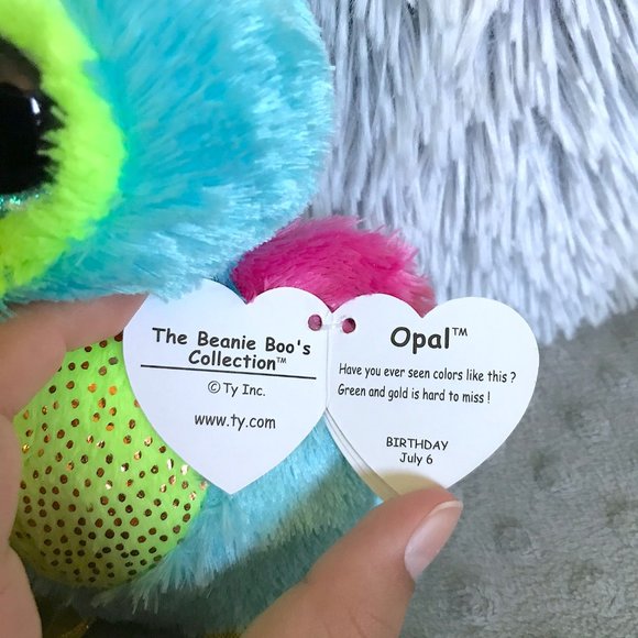 Ty | Toys | Beanie Boo Rare Justice Exclusive Owl Opal | Poshmark
